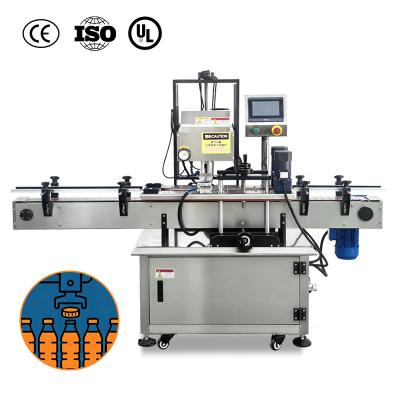 China 0.37KW Automatic Capping Equipment PLC Control Servo Capping Machine With 30 - 100 BPM Speed for sale