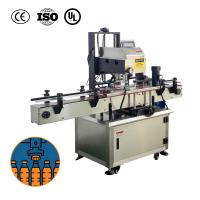 China 0.37KW Automatic Capping Machine PLC Control Servo 4 Wheel Capper 30-100 BPM for sale