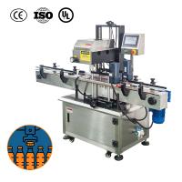 China 0.37KW Automatic Capping Machine PLC Control Servo 4 Wheel Capper 30-100 BPM for sale