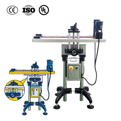 China PLC Control Hugger Conveyor 220V Bottle Transfer Conveyor 25 - 90 Bottles/Min for sale