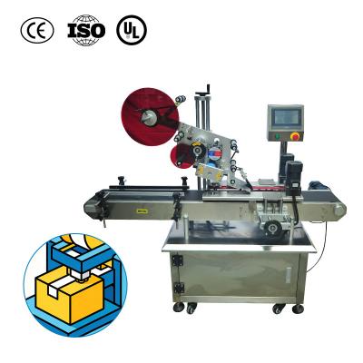 China High Accuracy Carton Labelling Machine 0.8KW Box Label Applicator Machine for sale
