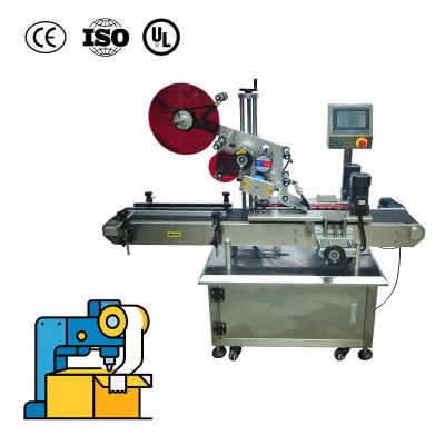 China 220V Flat Box Labeling Machine 0.8KW Automatic Box Labeling Machine 100 CPM Seamless Integration for sale