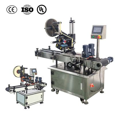 China High Speed Automatic Flat Labeling Machine Industrial Grade Flat Bottle Labeling Machine Dust Proof for sale