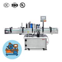 China PLC Control Positioning Labeling Machine 220V 50Hz 40-70 Bottles Per Minute Automatic Can Labeler for sale