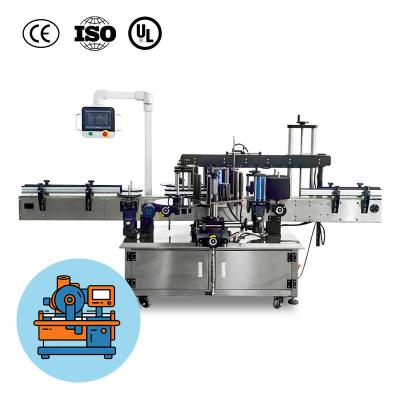 China High Speed Double Side Labeller PLC Control Sticker Labeling Machines 1KW for sale