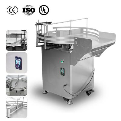 China Industrial Grade Bottle Unscrambler Turntable Low Energy Consumption Rotary Unscrambler for sale
