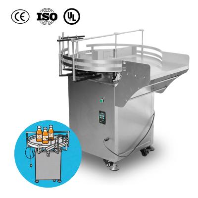 China Customized Unscrambler Turntable 220V Rotary Unscrambler 140W 15 - 180mm Bottle Diameter Adaptation for sale