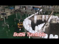 stainless steel bottle turntables modular unscrambler turntable with 300 bottles per minute capacity