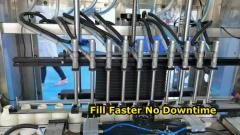 High Speed Liquid Piston Filling Machine No Downtime