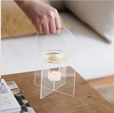 Cina Struttura del supporto di candela del bruciatore della candela dell'olio essenziale del vetro borosilicato in vendita