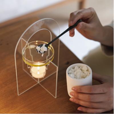 Cina Struttura del supporto di candela del bruciatore della candela dell'olio essenziale del vetro borosilicato in vendita