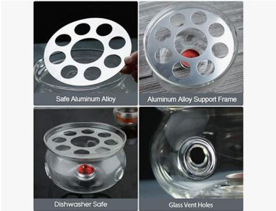 Cina Novolink Scalda tè in vetro borosilicato resistente al calore Design di sicurezza in vendita