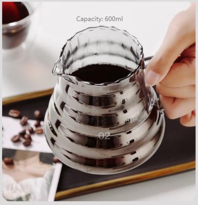 中国 600ML ドリップ コファー メーカー ホウケイ酸ガラス ティーポット 販売のため