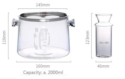 Cina Bicchieri da vino personalizzati per scalda liquori in vetro borosilicato OEM Novolink in vendita