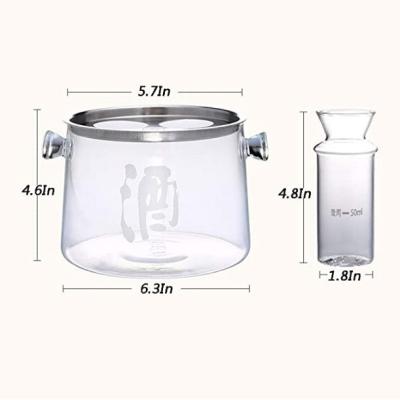Cina Bicchieri da vino personalizzati per scalda liquori in vetro borosilicato OEM Novolink in vendita
