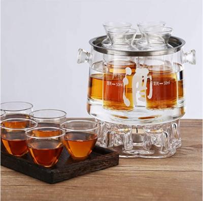 Cina Bicchieri da vino personalizzati per scalda liquori in vetro borosilicato OEM Novolink in vendita