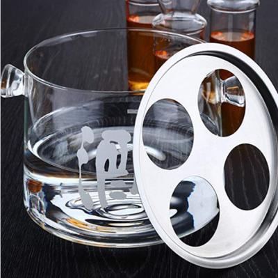 Cina Bicchieri da vino personalizzati per scalda liquori in vetro borosilicato OEM Novolink in vendita