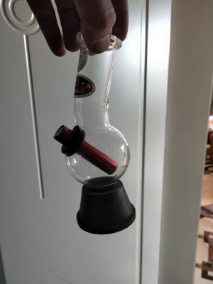 Cina Vetro borosilicato portatile Shisha Mini Bubbler Water Pipe tenuto in mano in vendita