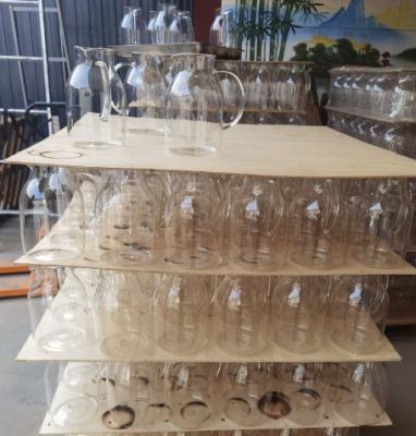 Cina Lanciatori vetro/vetro dell'alto borosilicato con progettazione minimalista del coperchio in vendita