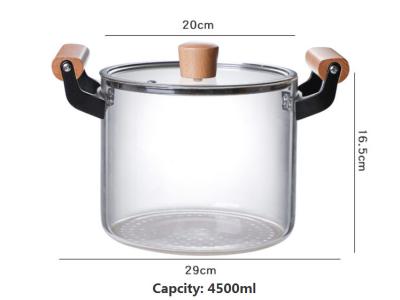 Cina Vaso in vetro borosilicato alto da 4500 ml Vetreria in borosilicato in vendita