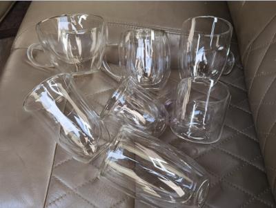 Cina Ciao tazza termica a doppia parete in vetro borosilicato per bevande calde fredde in vendita