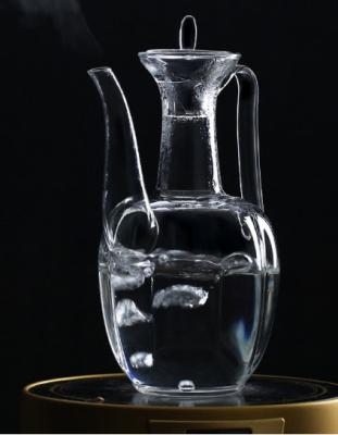 Cina Novolink Dispenser per olio per teiera in vetro borosilicato con coperchio e manico in vendita