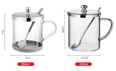 China De hittebestendige Kruiken van de de Containers450ml Specerij van de Glasspecerij Te koop
