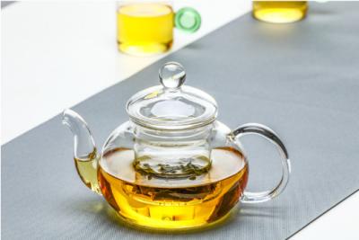 Cina bollitore di tè del borosilicato 600ml con acciaio inossidabile smontabile Infuser in vendita