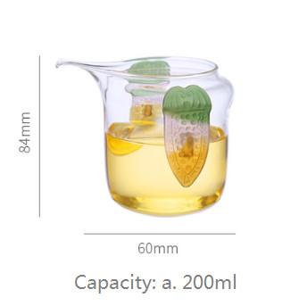Cina Tazza della parte della teiera 1200ml di Jade Decoration Borosilicate Glasswares 800ml in vendita