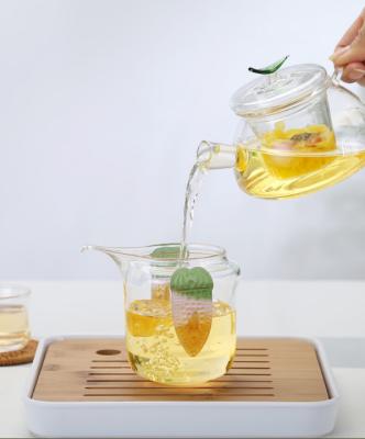 Cina Tazza della parte della teiera 1200ml di Jade Decoration Borosilicate Glasswares 800ml in vendita