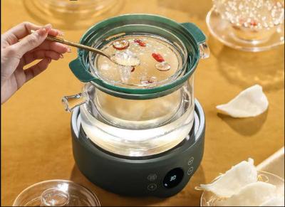 Cina Novolink Wholy High Pentola in vetro borosilicato con pentola a vapore rimovibile Design isolante Pentola per zuppe tradizionali cinesi in vendita