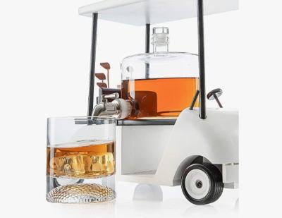 Cina Chiaro decantatore del vetro borosilicato 850ml per l'insieme del regalo del vino del whiskey in vendita