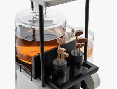Cina Chiaro decantatore del vetro borosilicato 850ml per l'insieme del regalo del vino del whiskey in vendita