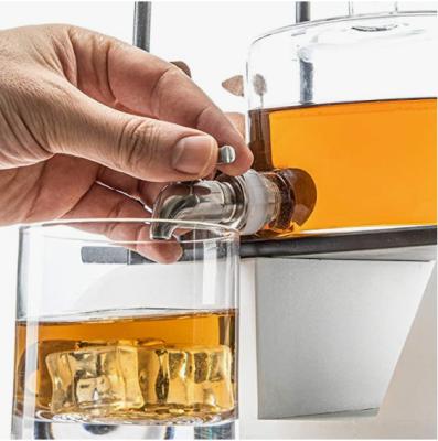 Cina Chiaro decantatore del vetro borosilicato 850ml per l'insieme del regalo del vino del whiskey in vendita