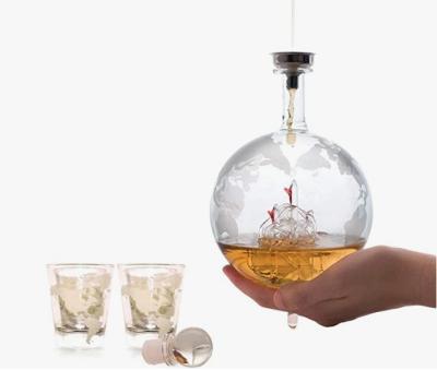 Cina decantatore rotatorio su ordinazione del vino del vetro borosilicato di vetro di vino 850ml in vendita