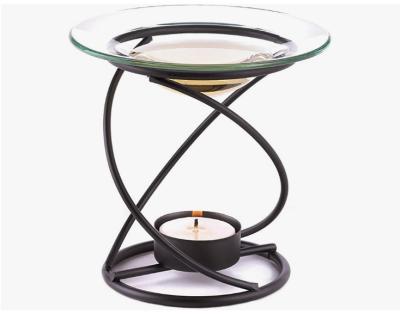 Cina Materiale vetro/metallo 80ml del bruciatore a nafta del borosilicato nero del diffusore in vendita