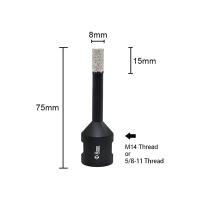 China Stone 40mm Diamond Core Drill Bit Vacuum Brazed for sale