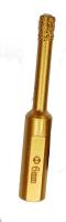China Hole Saw 5mm Vacuum Brazed Core Drill Bit Porcelain Diamond Tools Triangle Shank for sale