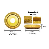 China 45 Grit Quartz Diamond Grinding Wheel For Marble Machine for sale