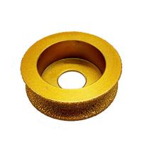 China A Shape Vacuum Brazed Quartz Diamond Grinding Wheel 75mm for sale