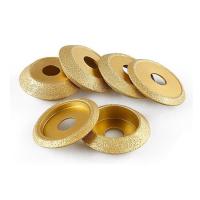 China 75mm Diamond Hand V Shape Grinding Wheel Vacuum Brazed for sale