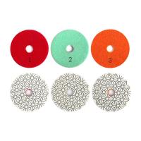 China Thickness 3mm Dry 3 Step Vitrified Diamond Polishing Pads 100mm for sale