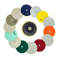 China 125mm Wet Dry Diamond Polishing Pads for sale