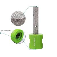 China 10mm Existing Hole Diamond Finger Tile Router Bit Vacuum Brazed for sale