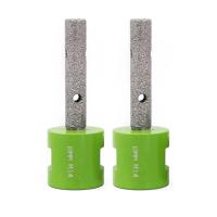 China 10mm Existing Hole Diamond Finger Tile Router Bit Vacuum Brazed for sale