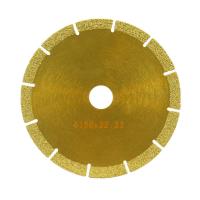 China 10mm Segment Universal Diamond Saw Tools Cutting Disc Vacuum Brazed for sale