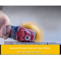 China 10mm Segment Universal Diamond Saw Tools Cutting Disc Vacuum Brazed for sale