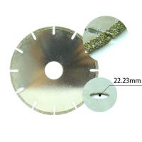 China Silver M14 Electroplated Segment Diamond Saw Blade 1.6mm 1.8mm for sale