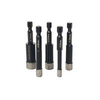 China 45Mn Diamond Hexagonal Shank Diamond Core Drill Bit Set Vacuum Brazed for sale
