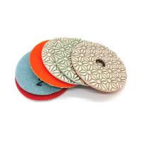 China Thickness 3mm Dry 3 Step Vitrified Diamond Polishing Pads 100mm for sale
